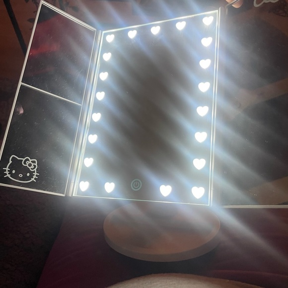 Hello Kitty | Other | Hello Kitty Trifold Led Makeup Mirror With ...